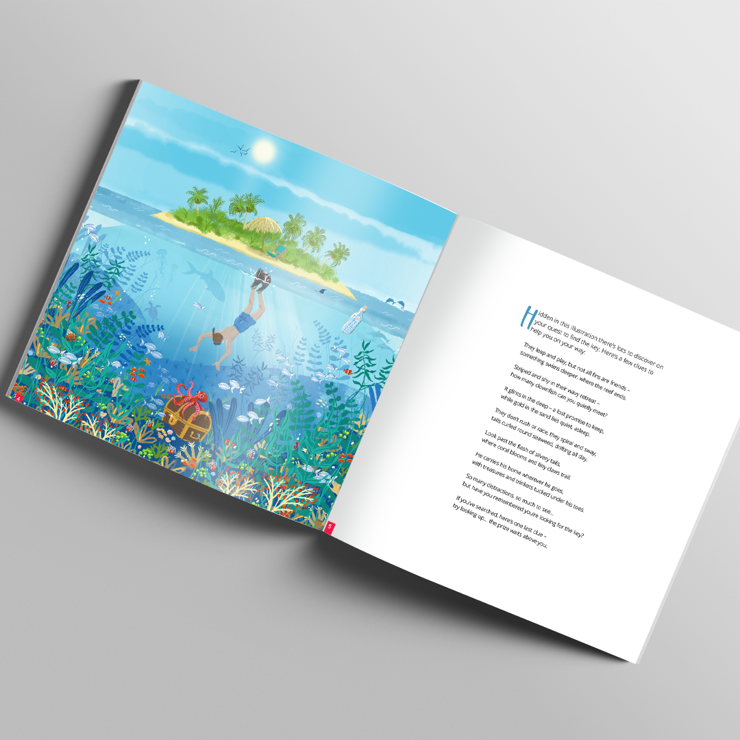 Treasure Island – An Illustrated Escape with Hidden Creatures, Clues ...
